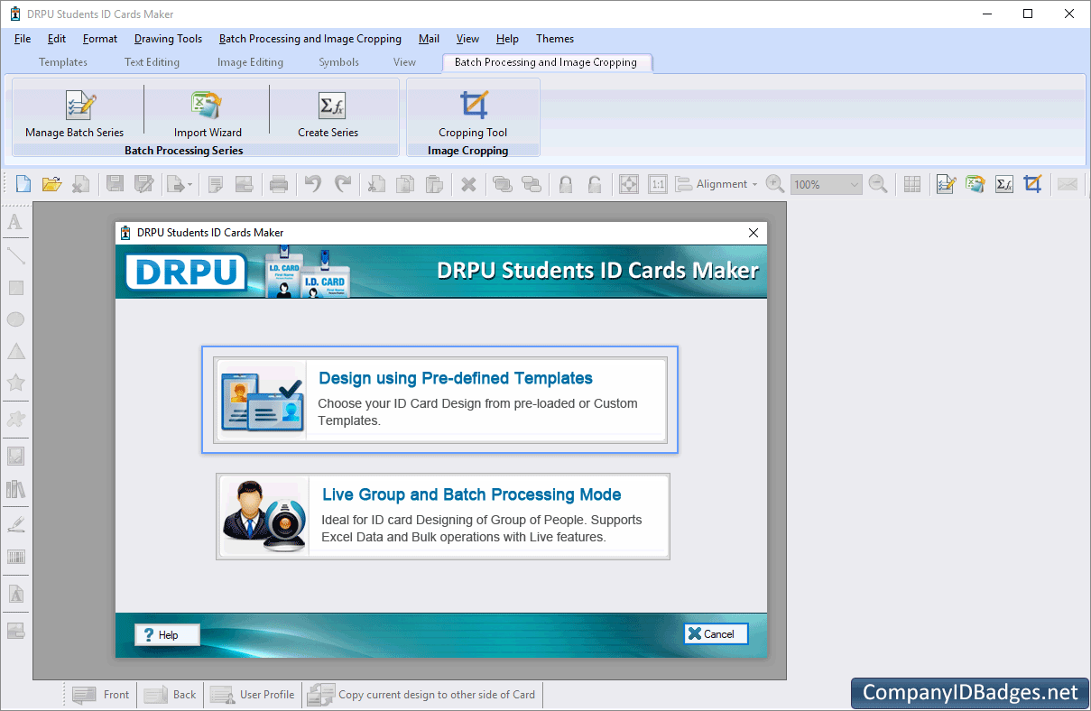 Student ID Cards Maker design multiple Student ID Cards